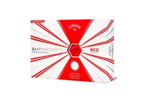 callaway golf supersoft golf balls (matte red), prior generation