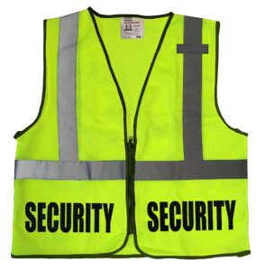 conspiracy tee security guard mesh vest, event security vest, mall, school, safety, bouncer