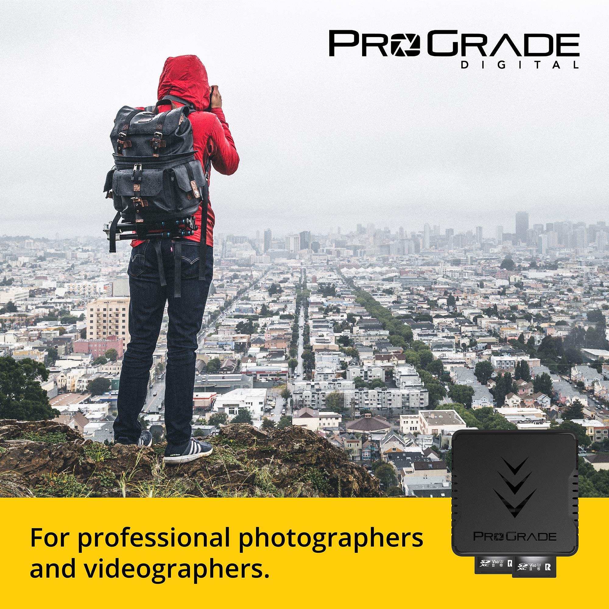 SD UHS-II Dual-Slot Memory Card Reader by ProGrade Digital | USB 3.2 Gen 2 for Professional Filmmakers, Photographers & Content Creators