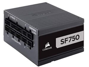 corsair sf series, sf750, 750 watt, sfx, 80+ platinum certified, fully modular power supply (cp-9020186-na)