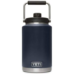 yeti rambler gallon jug, vacuum insulated, stainless steel with magcap, navy