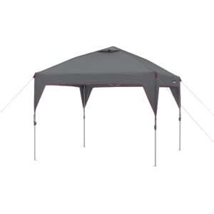 core 10' x 10' instant shelter pop-up canopy tent with wheeled carry bag (seal gray)