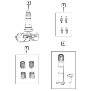 Mopar 68293199AA SENSOR TIRE PRESSURE