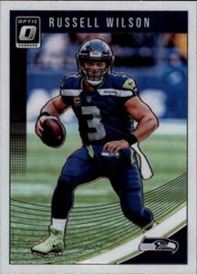 2018 donruss optic #89 russell wilson seattle seahawks nfl football trading card