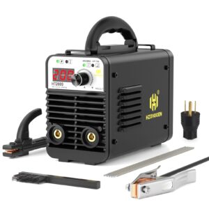 hzxvogen 140a stick welder, 110/220v arc mma lift tig welding machine with hot start arc force anti-stick igbt portable mini welder machine with electrode holder cable clamp