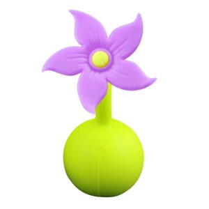 haakaa Flower Stopper Breastpump Stopper Manual Breast Pump Silicone Flower Stopper 100% Food Grade Silicone BPA PVC and Phthalate Free 1 pc, Purple