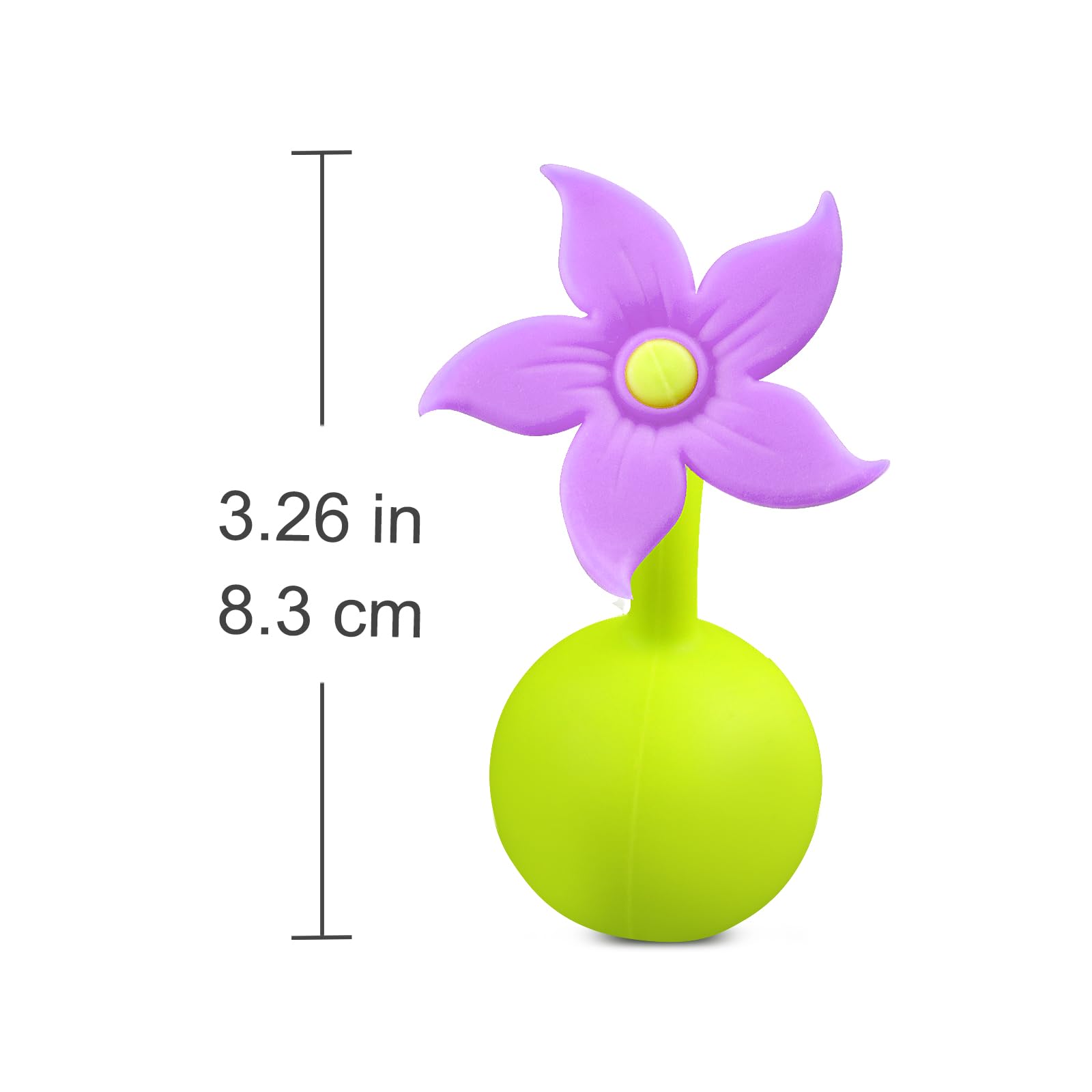 haakaa Flower Stopper Breastpump Stopper Manual Breast Pump Silicone Flower Stopper 100% Food Grade Silicone BPA PVC and Phthalate Free 1 pc, Purple