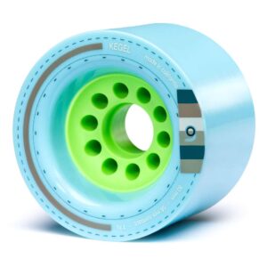 orangatang kegel 80 mm 77a downhill longboard skateboard cruising wheels w/loaded jehu v2 bearings (blue, set of 4)