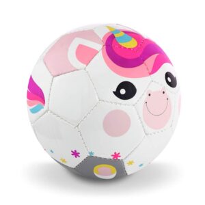 daball kid and toddler soccera ball - size 1, pump and gift box included (sunshine, the unicorn)