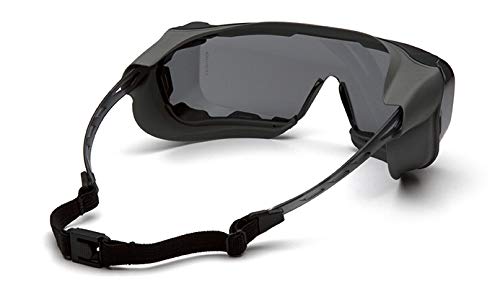 Pyramex Cappture Over Prescription Safety Glasses, Gray H2MAX Anti-Fog Lens w/Rubber Gasket