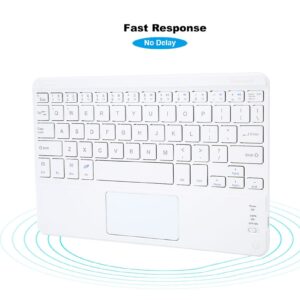 ASHATA Bluetooth Touchpad Keyboard,Portable Wireless Keyboard with Touchpad,9in Scissors Feet Design Ultra Slim Bluetooth Keyboard for Android/iOS/Windows