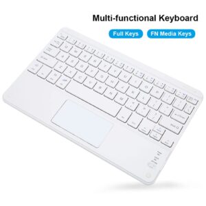 ASHATA Bluetooth Touchpad Keyboard,Portable Wireless Keyboard with Touchpad,9in Scissors Feet Design Ultra Slim Bluetooth Keyboard for Android/iOS/Windows