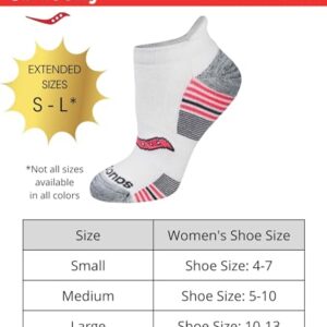 Saucony Women's 8/16 Performance Heel Tab Athletic Socks, Grey Fashion (8 Pairs), Medium