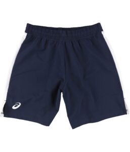 asics wrestling practice short, team navy/team white, x-large