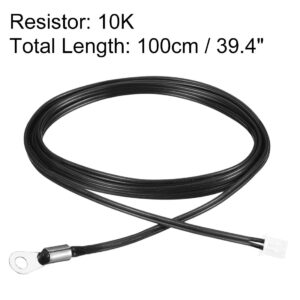 uxcell 10K NTC Thermistor Probe 39.4 Inch Sensitive Temperature Temp Sensor for Air Conditioner