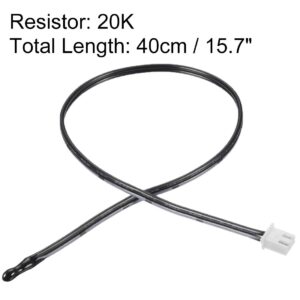 uxcell 2 Pcs 20K NTC Thermistor Probe 15.7 Inch Epoxy Sensitive Temperature Temp Sensor for Air Conditioner