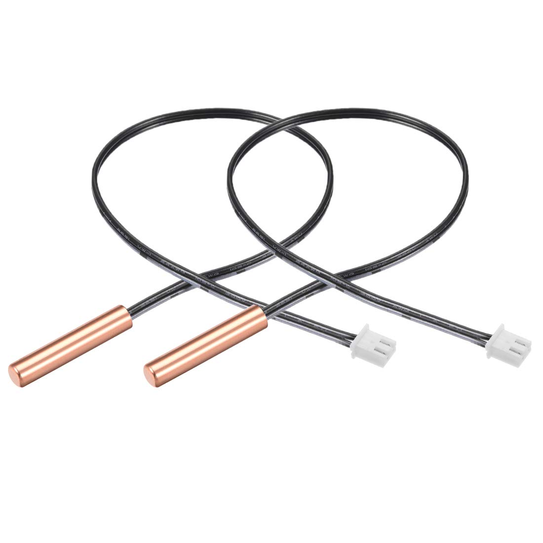 uxcell 2 Pcs 20K NTC Thermistor Probe 15.7 Inch Copper Sensitive Temperature Temp Sensor for Air Conditioner