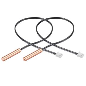 uxcell 2 pcs 5k ntc thermistor probe 15.7 inch copper sensitive temperature temp sensor for air conditioner