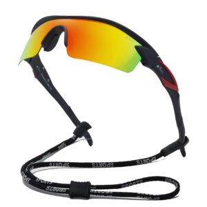 bevi polarized sports sunglasses tr90 unbreakable frame for men women running cycling golf baseball tph2c1