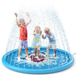 jasonwell splash pad sprinkler/ play mat for kids, outdoor water toys inflatable for baby toddler boys girls children age 18+ months ,outside backyard dog pool