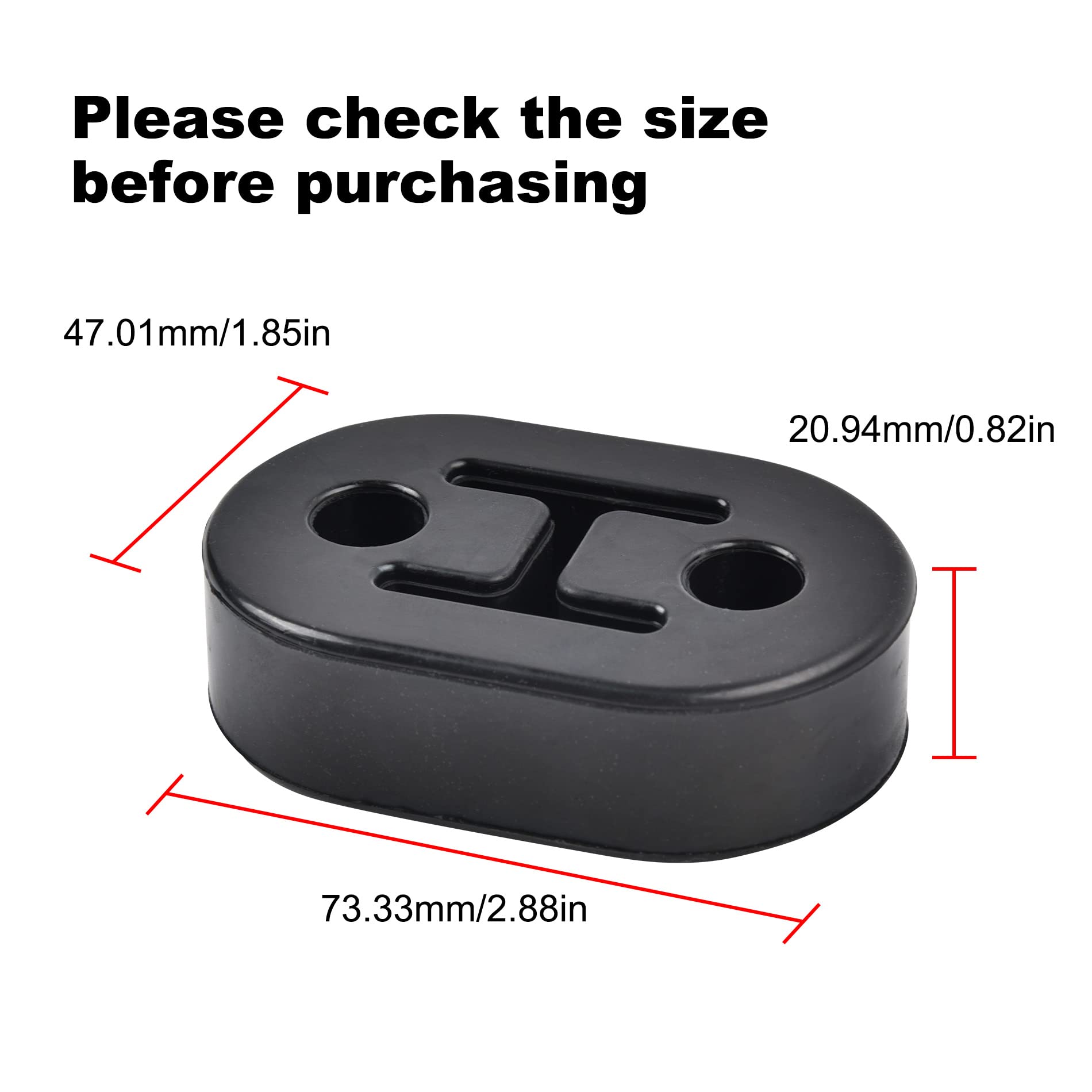 EVIL ENERGY Exhaust Hanger Rubber Insulator Bushing Mount 2 Holes