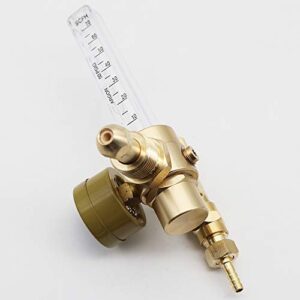 KIPA Argon Flowmeter Regulator for Welding CGA580 Miller Lincoln Mig Tig, CO2 Argon Mixed Flowmeter Regulator, Accurate Gauge 0 to 4000 Psi Pressure for Welder Tank,Safe Durable Welding Gas Flowmeter