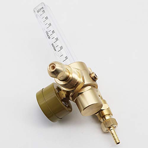 KIPA Argon Flowmeter Regulator for Welding CGA580 Miller Lincoln Mig Tig, CO2 Argon Mixed Flowmeter Regulator, Accurate Gauge 0 to 4000 Psi Pressure for Welder Tank,Safe Durable Welding Gas Flowmeter