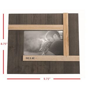 Foreside Home & Garden Dark Wood Dad and Me 4 x 6 inch Wood Picture Frame