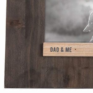 Foreside Home & Garden Dark Wood Dad and Me 4 x 6 inch Wood Picture Frame