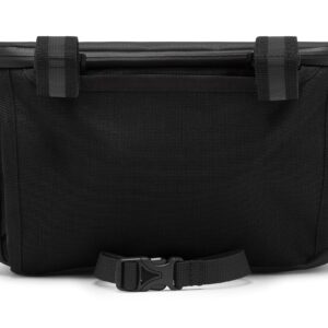 Chrome Industries Helix Handlebar Bag - From Bike to Foot, Handlebar to Crossbody Sling or Fannypack, Black