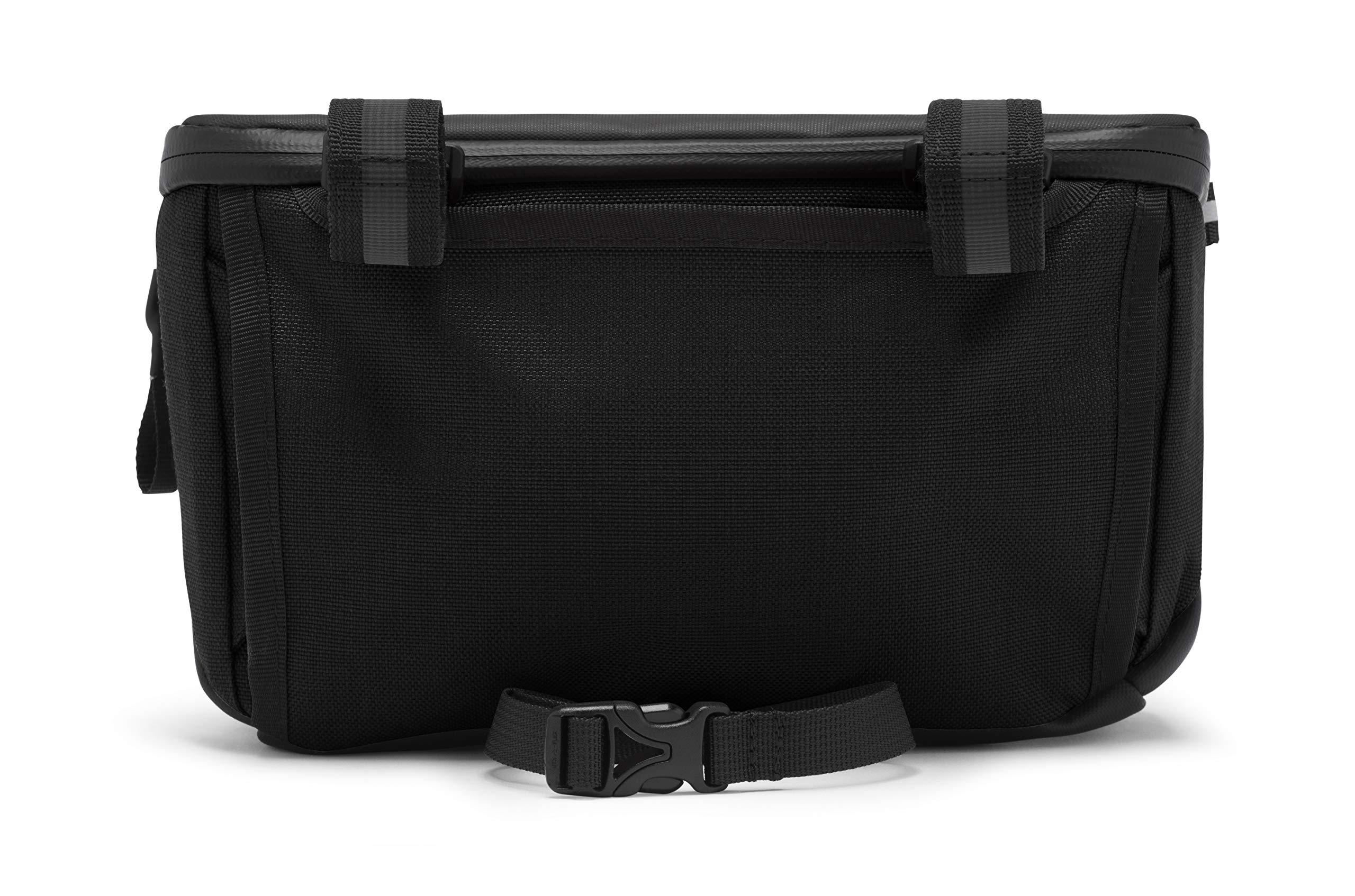 Chrome Industries Helix Handlebar Bag - From Bike to Foot, Handlebar to Crossbody Sling or Fannypack, Black