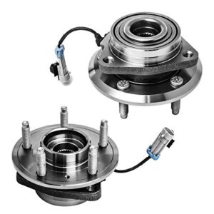 front wheel hub and bearing assembly left or right compatible chevrolet captiva sport equinox pontiac torrent saturn vue suzuki xl7 auqdd 513276 x2 (pair) [ 5 lug w/abs ]