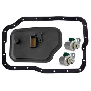 hercoo 4f27e/fn4a-el transmission shift solenoid kit with filter gasket xs4z-7a098ab/fn01-21-500 compatible with ford focus/transit connect, mazda 3 5 6