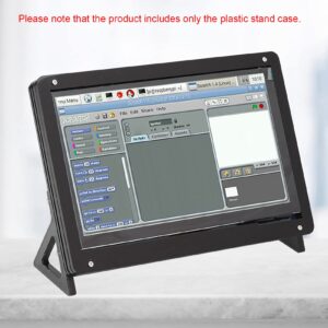 ASHATA 7in 1024 * 600 HDMI Display Case with Plastic Bracket Screen Case for, Case Holder for