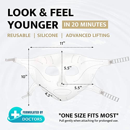 DOCTORCOS Silicone Skin Mask | Face Lifting Double Chin Reducer | V Line Lifting | Under Eye Mask | Forehead Wrinkles Treatment | Korean Skin Care