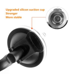 Baby Mirror for Car, GES Rear View Mirror 360 Degree Adjustable Strengthen Suction Cup Mirror for Car 5.9 x 2.2Inch - Black