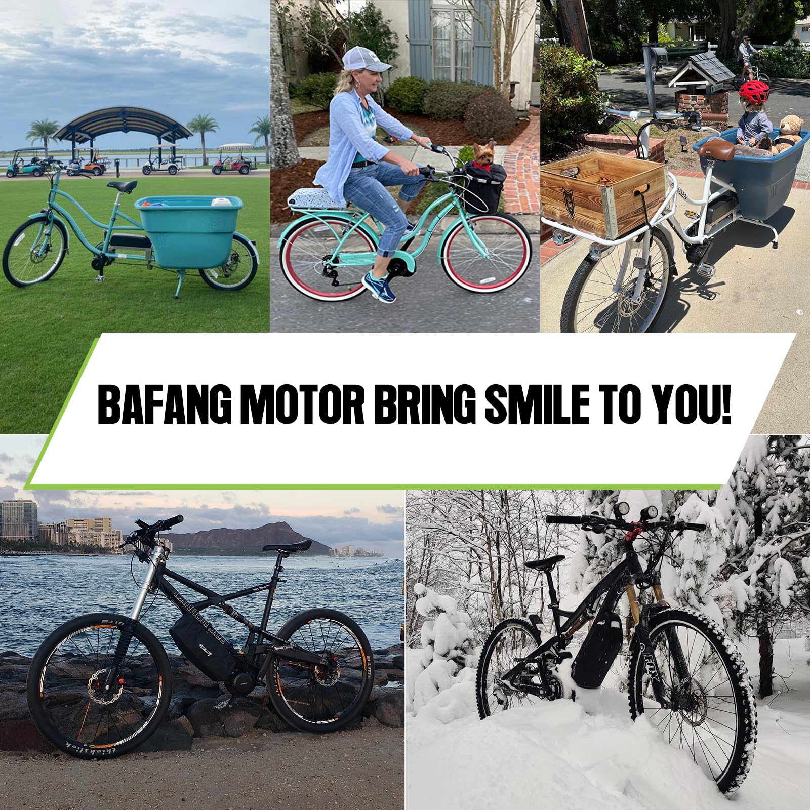 BAFANG BBS02B 48V 750W Mid Drive Kit with Battery Electric Bike Conversion Kits eBike DIY Mid Motor Kit with C18 LCD Display