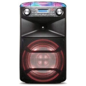 ion audio ipa107 block party ultra 120w karaoke pa system with voice effects