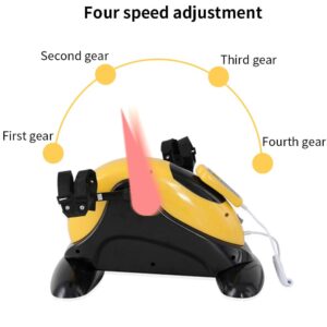 Passive Stroke Training Pedal Exercise Bike Upper Lower Limbs Physiotherapy Rehabilitation Leg Hand Cycle Therapy Equipment for Handicapped&Disabled Epilepsy Paralysis Hemiplegia Cerebral