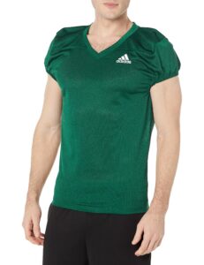 adidas mens practice football jersey shirt, dark green/white, small us