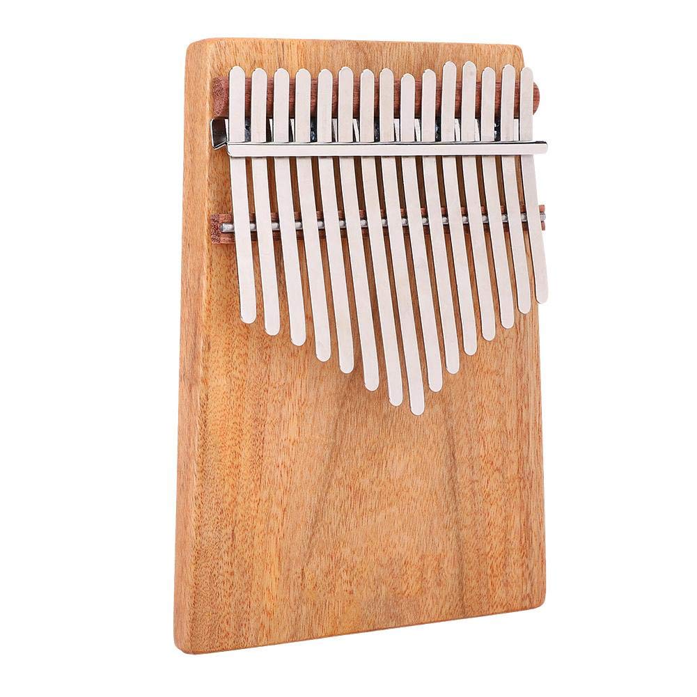 Kalimba 15 Keys Thumb Piano, Portable Full solid Camphorwood 15 Scales G Major Kalimba Instrument with Belt Bag Stickers K15CAP Kalimba