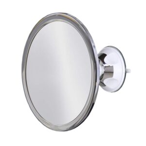 mengcore 173mm 360 degree rotating round fogless shaving mirror bathroom shower mirror with locking suction anti-fog decorative mirror