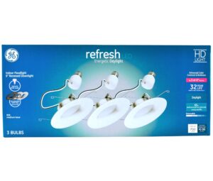 g e lighting 47769 3-pack 9w daylight retrofit kit, 3 count (pack of 1), white