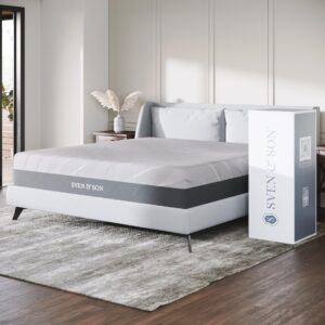 sven & son luxury hybrid spring mattress, premium materials, certipur-us, made in the usa, 14 inch medium soft - king