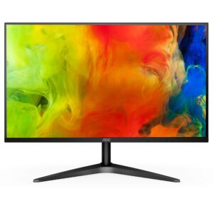 aoc 24b1h 23.6in full hd 1920x1080 monitor, 3-sided frameless, va, hdmi/vga, flicker-free (renewed)