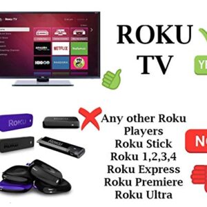 Hisense Roku TV Remote w/Volume Control & TV Power Button for All Hisense Roku built-in TV❌ NOT FOR other brand Roku TV ❌NOT FOR Roku Player (box) ❌NOT FOR Roku Stick!!