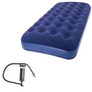 zaltana twin size air mattress with double action hand pump (including 3 valves) (amn+ap3)