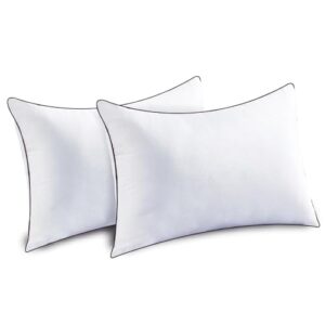 jollyvogue bed pillows standard size set of 2, cooling and supportive full pillow 2 pack for side and back sleepers, down alternative hotel collection sleeping pillows, 26x20 inches