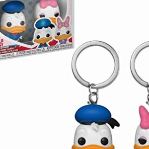 Funko Pop! Keychain: Donald & Daisy 2 Pack Toy, Multicolor