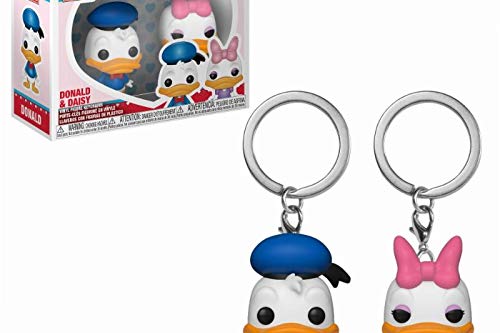 Funko Pop! Keychain: Donald & Daisy 2 Pack Toy, Multicolor